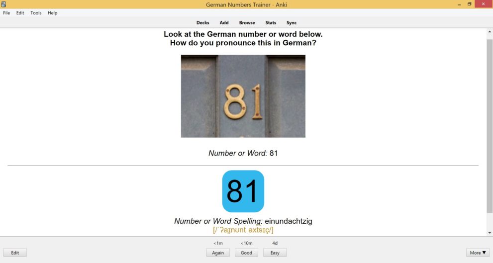 Counting in German With German Numbers Flashcards for Anki – SPEAKADA