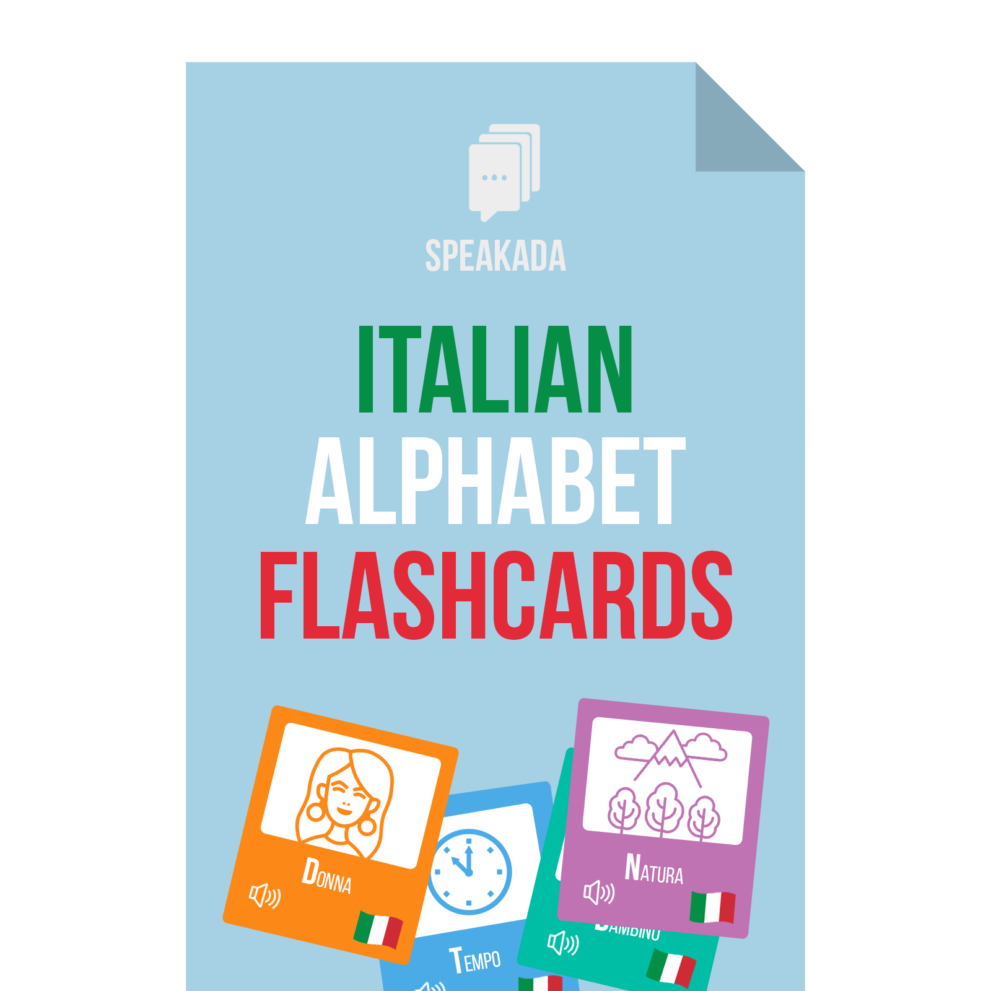 Anki Italian Pronunciation Flashcards Bundle | SPEAKADA