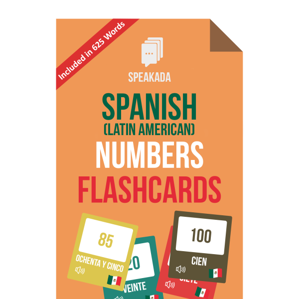 Counting in Spanish With Spanish Numbers Flashcards for Anki – SPEAKADA