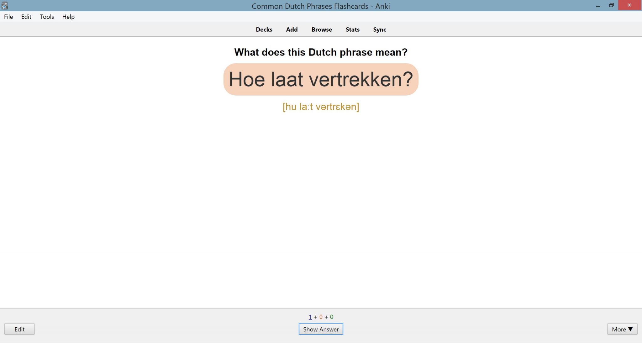 Common Dutch Phrases Anki Flashcards | SPEAKADA