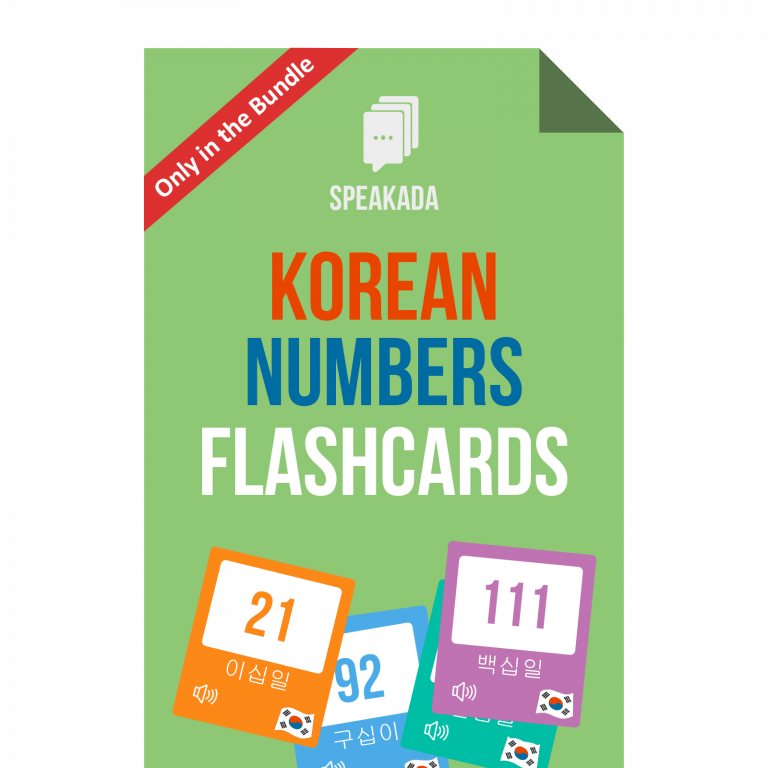 Count in Korean With Korean Numbers Flashcards for Anki Now – SPEAKADA