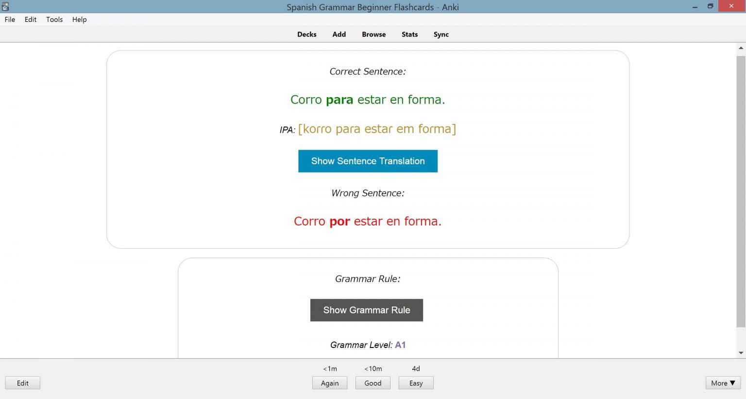 Spanish Grammar Beginner Flashcards (A0,A1&A2) | SPEAKADA