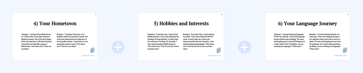 Speaking Templates for Fluent Conversations – SPEAKADA